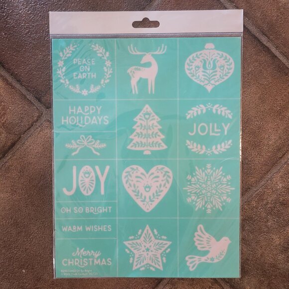 Chalk Couture | Office | Oh So Bright Reuseable Silk Screen Stencil 8 2 ...